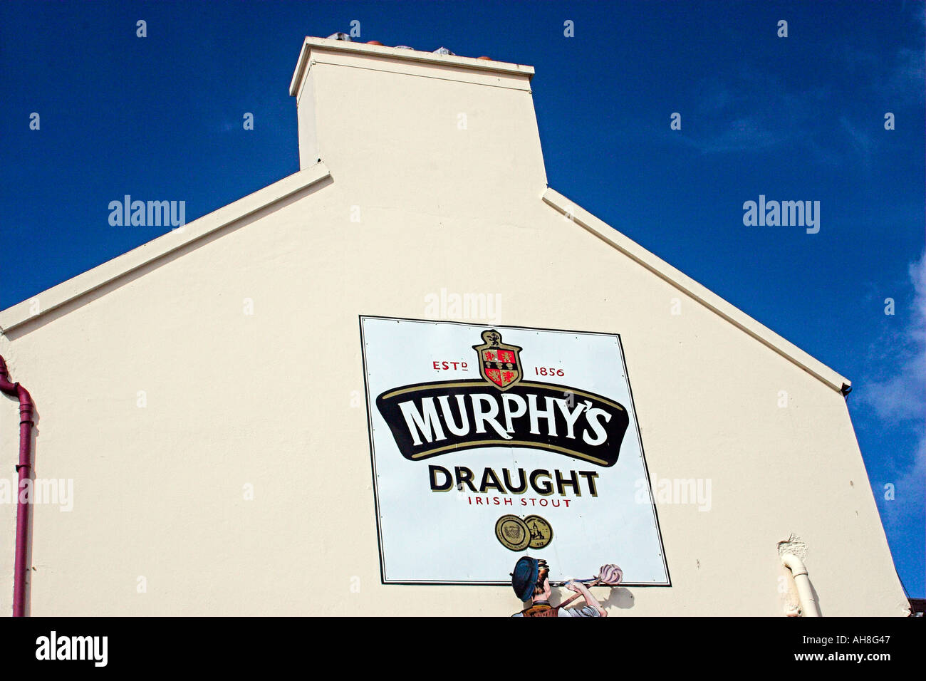 Ireland County Kerry Dingle A large sign advertising Murphys stout on ...