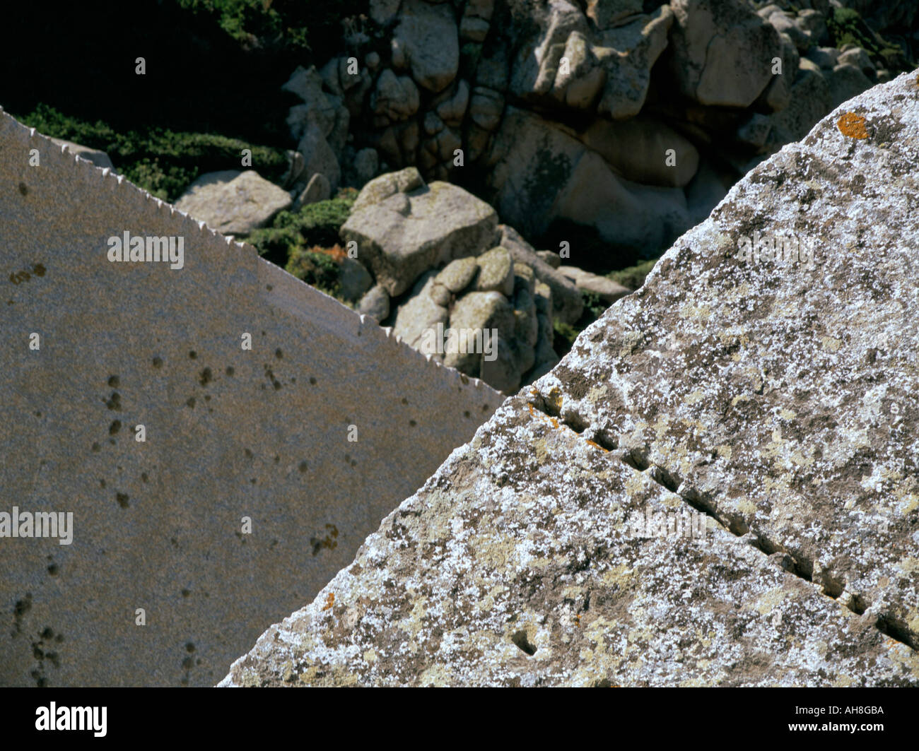 Roman granite the Moon Valley island of Sardinia Italy Mediterranean ...