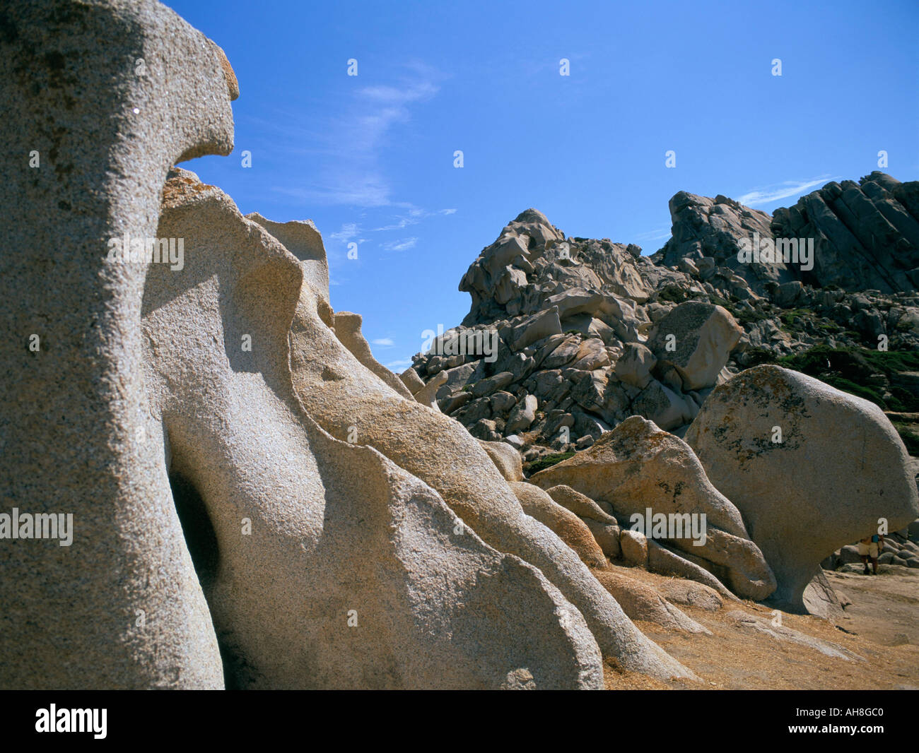 The Moon Valley island of Sardinia Italy Mediterranean Europe Stock ...