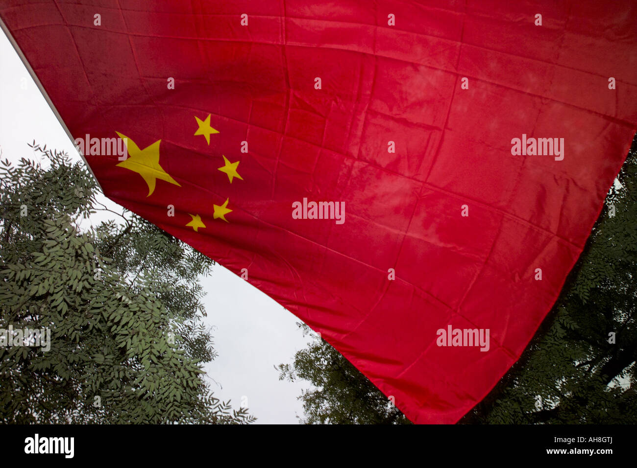 Red Flag flying in Beijing Stock Photo - Alamy