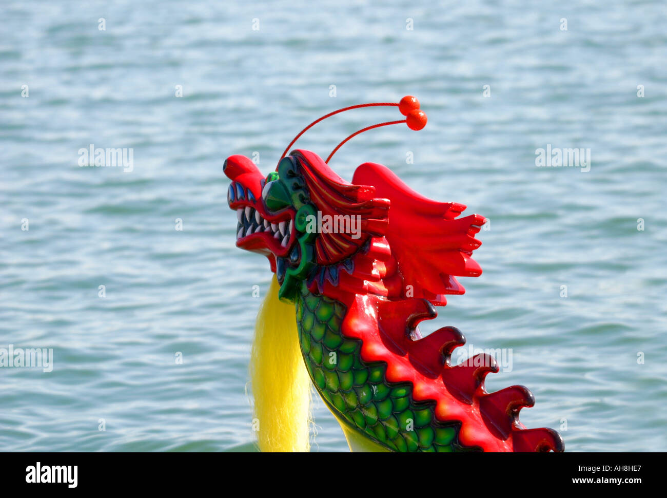 Chinese traditional dragon boat racing Stock Photo - Alamy