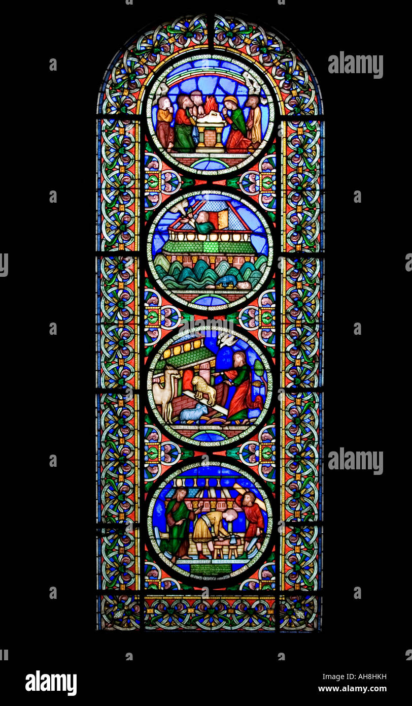 Stained Glass window, Ely Cathedral Stock Photo - Alamy