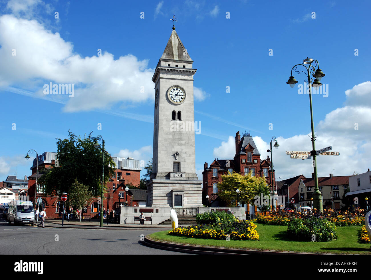 The War Memorial or Monument, Leek, Staffordshire, England, UK Stock ...