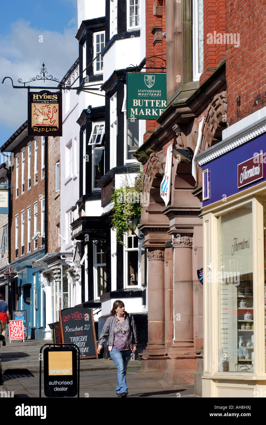 Market Place, Leek, Staffordshire, England, UK Stock Photo - Alamy