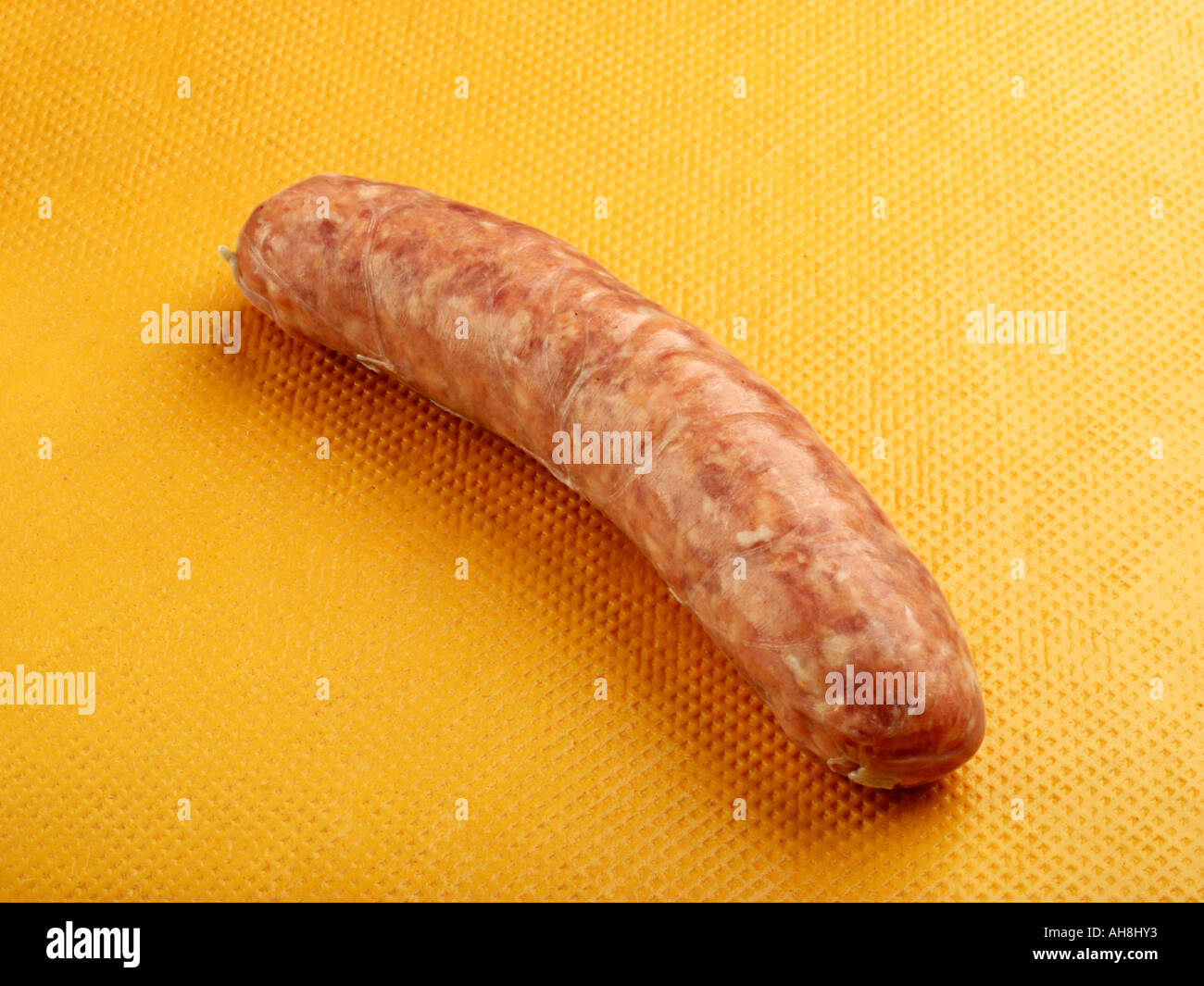 Somewhat unappetizing sausage, unhealthy eating, fatty food, fat Stock ...