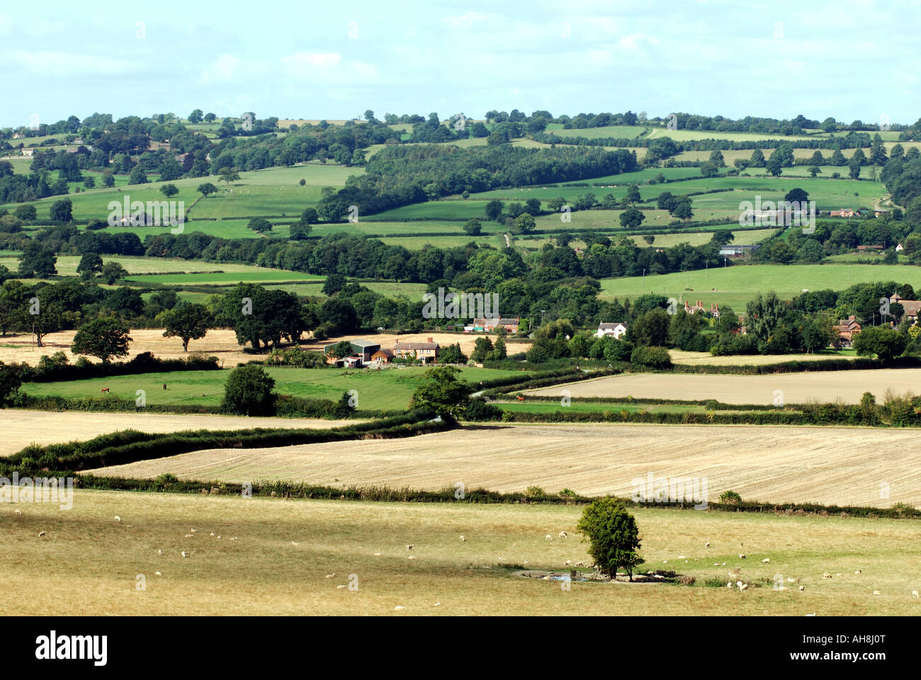 Apedale seen from Wenlock Edge, Shropshire, England, UK Stock Photo - Alamy
