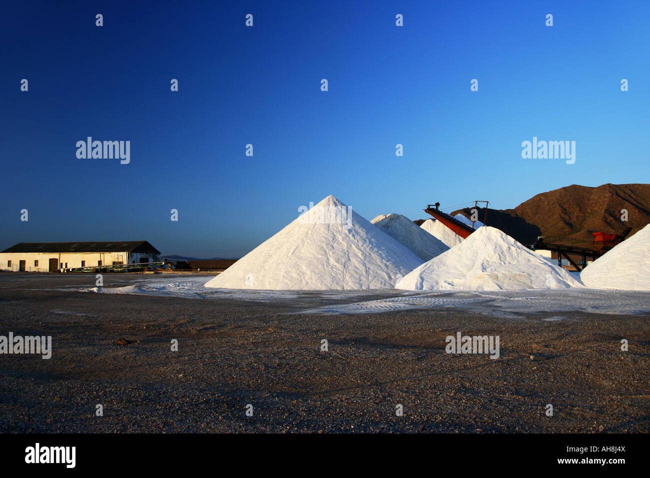 Salinas (salt works) in San Miguel de Cabo de Gata, Almeria, Andalusia ...