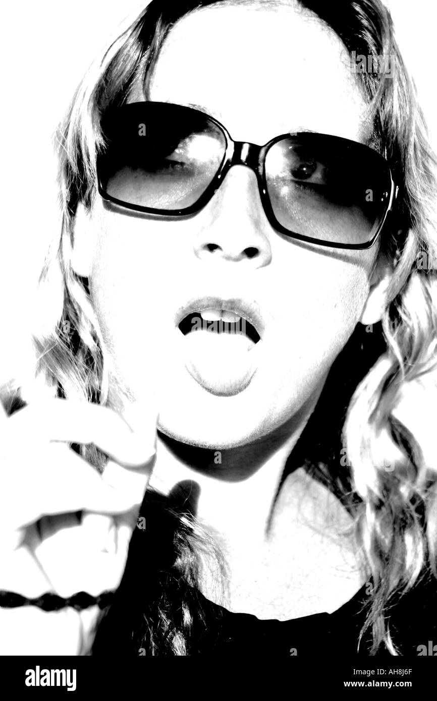 Shocked look Black and White Stock Photos & Images - Alamy