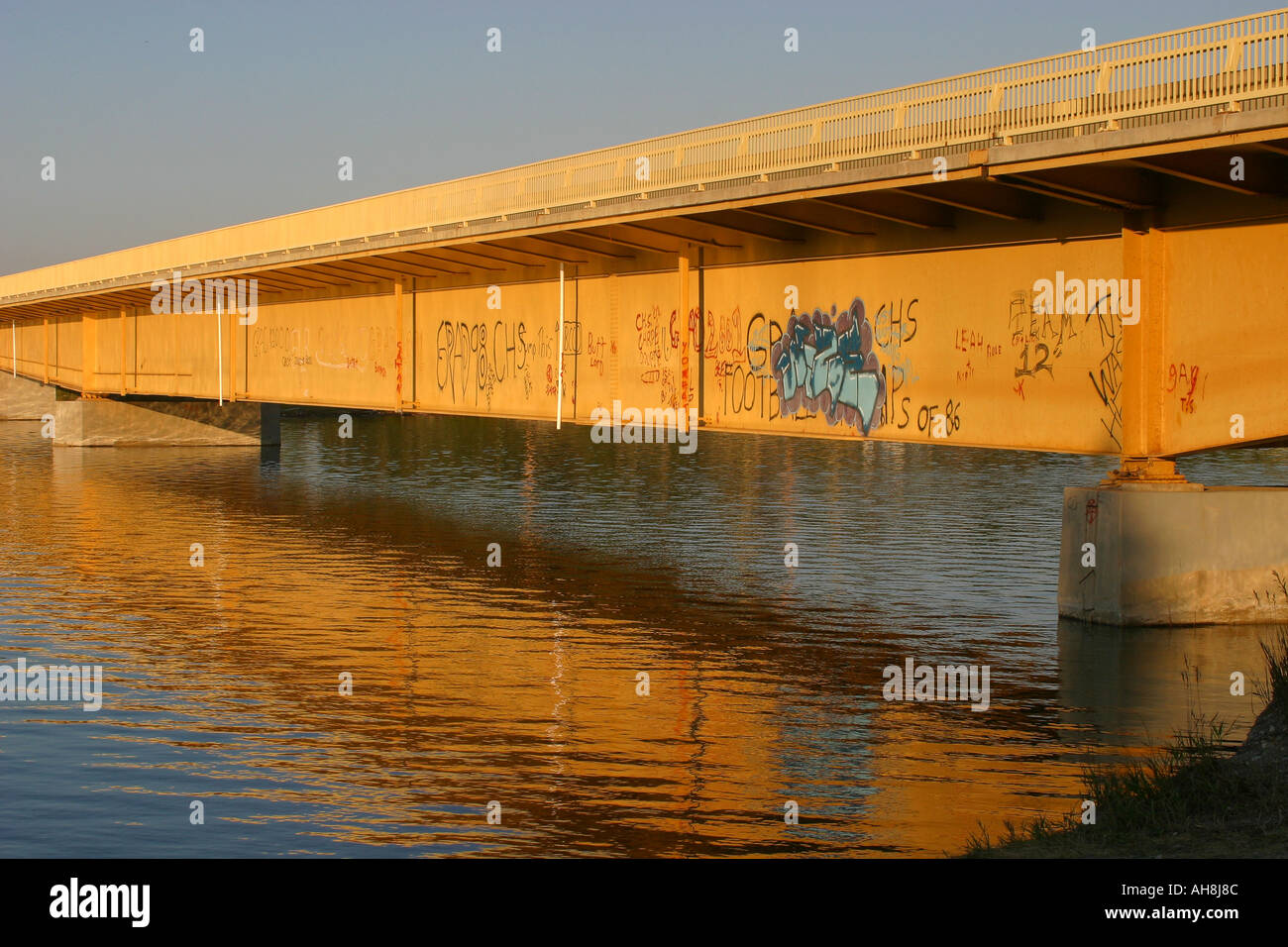 GRAFFITI on a bridge Stock Photo - Alamy