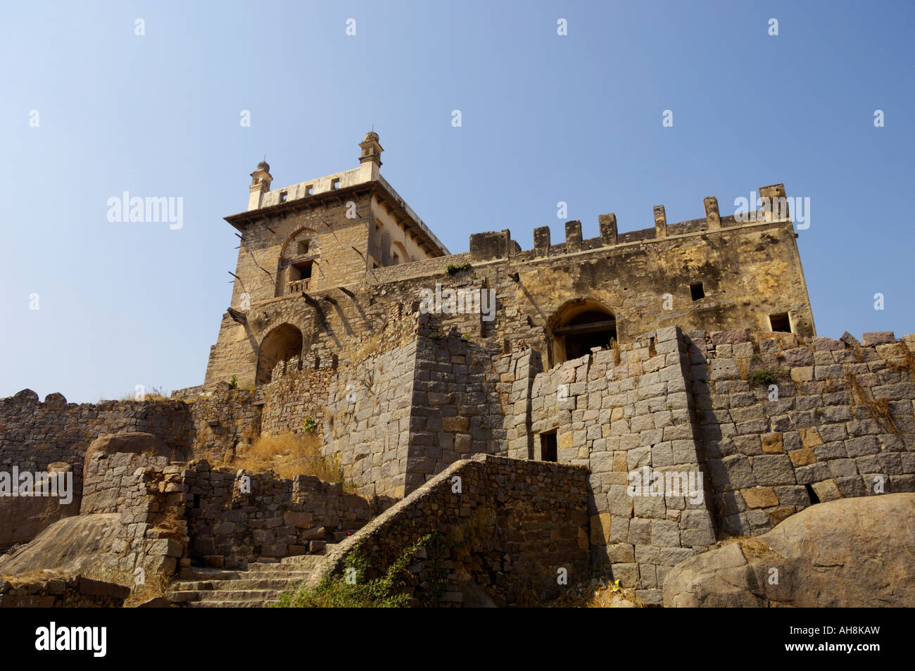 Durbar Hall Golconda fort Hyderabad Andhra Pradesh India Stock Photo ...