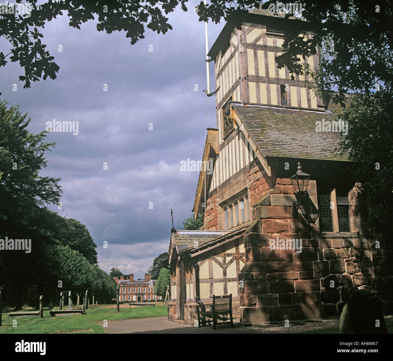 WHITMORE STAFFORDSHIRE UK August 12thc Church of St Mary and All Saints ...