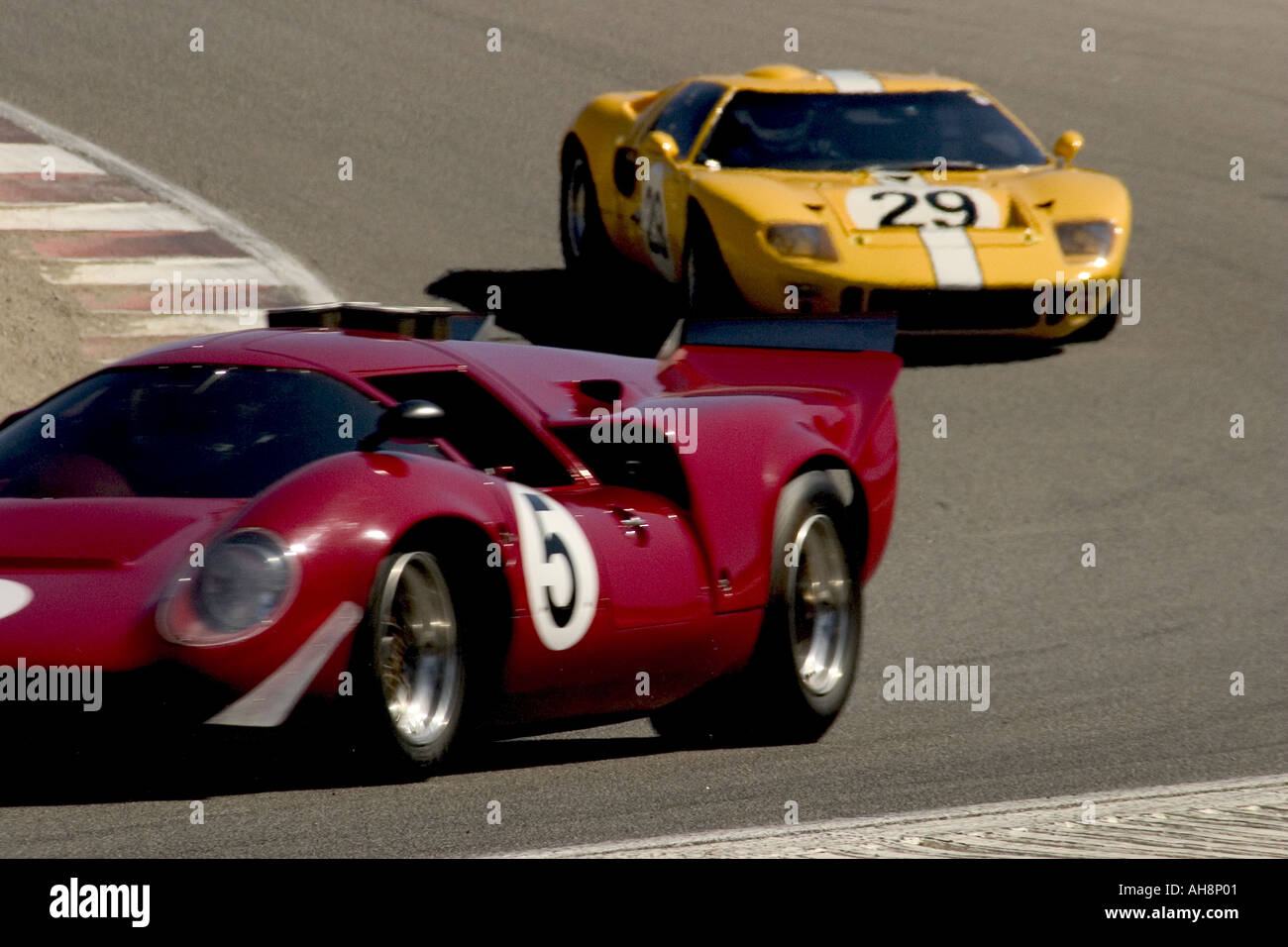 1967 Lola T 70 GT 1968 Ford GT 40 Monterey Historic Automobile Races ...