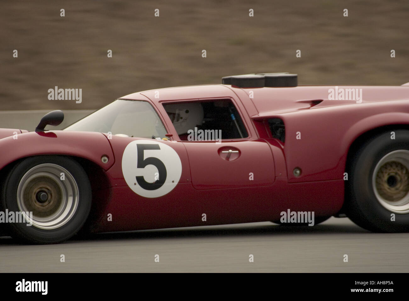 1967 Lola T 70 GT Racing Car on Track Stock Photo - Alamy