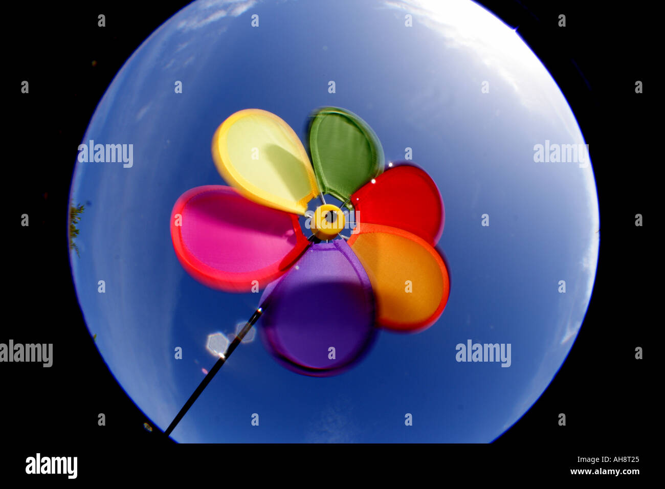 A brightly coloured pinwheel BAPD 2498 Stock Photo - Alamy