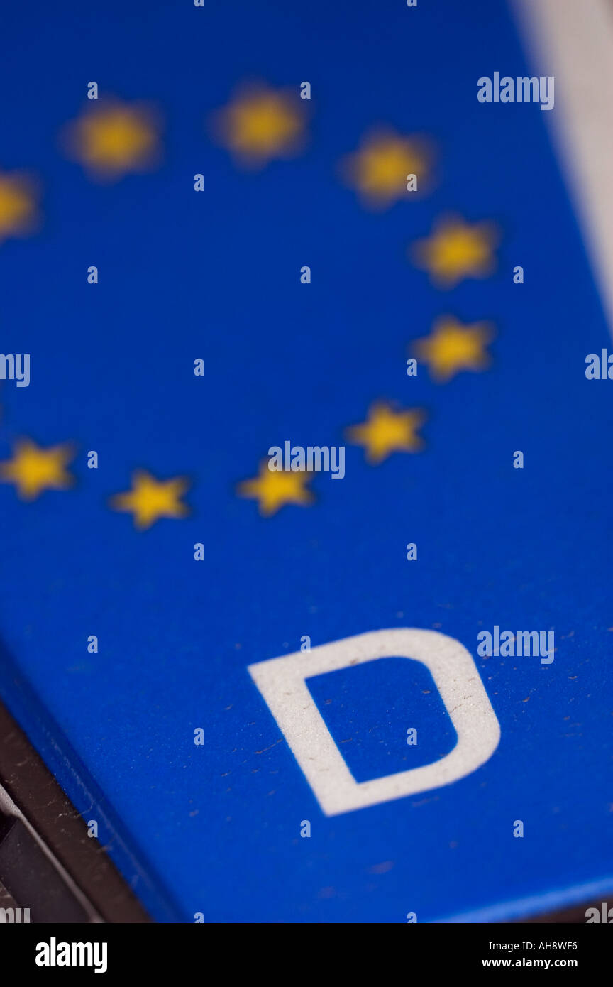 car sign (Germany Stock Photo - Alamy