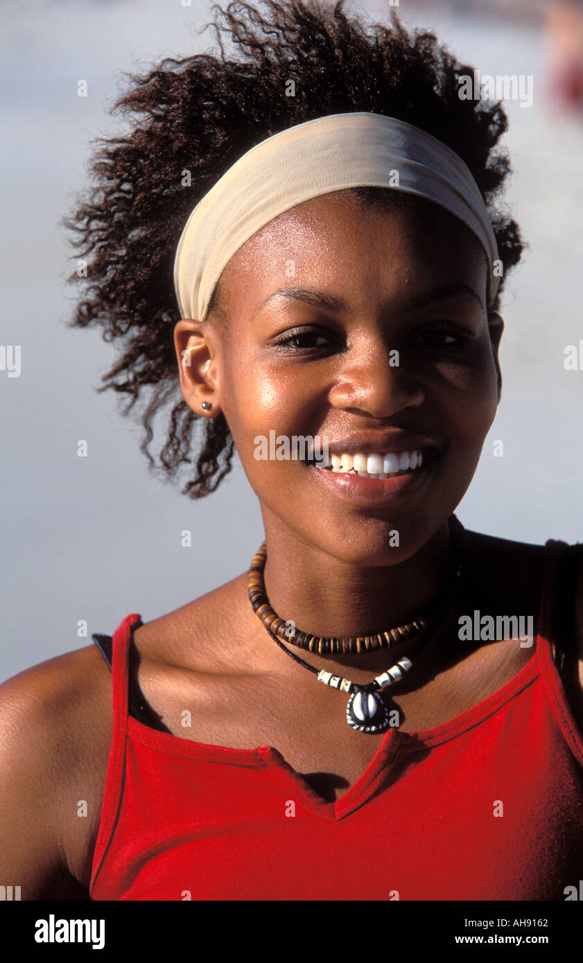 South Africa Cape Town Young woman Stock Photo - Alamy