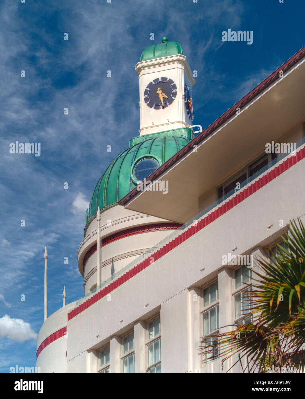 Art Deco Clocktower, Napier, New Zealand Stock Photo - Alamy