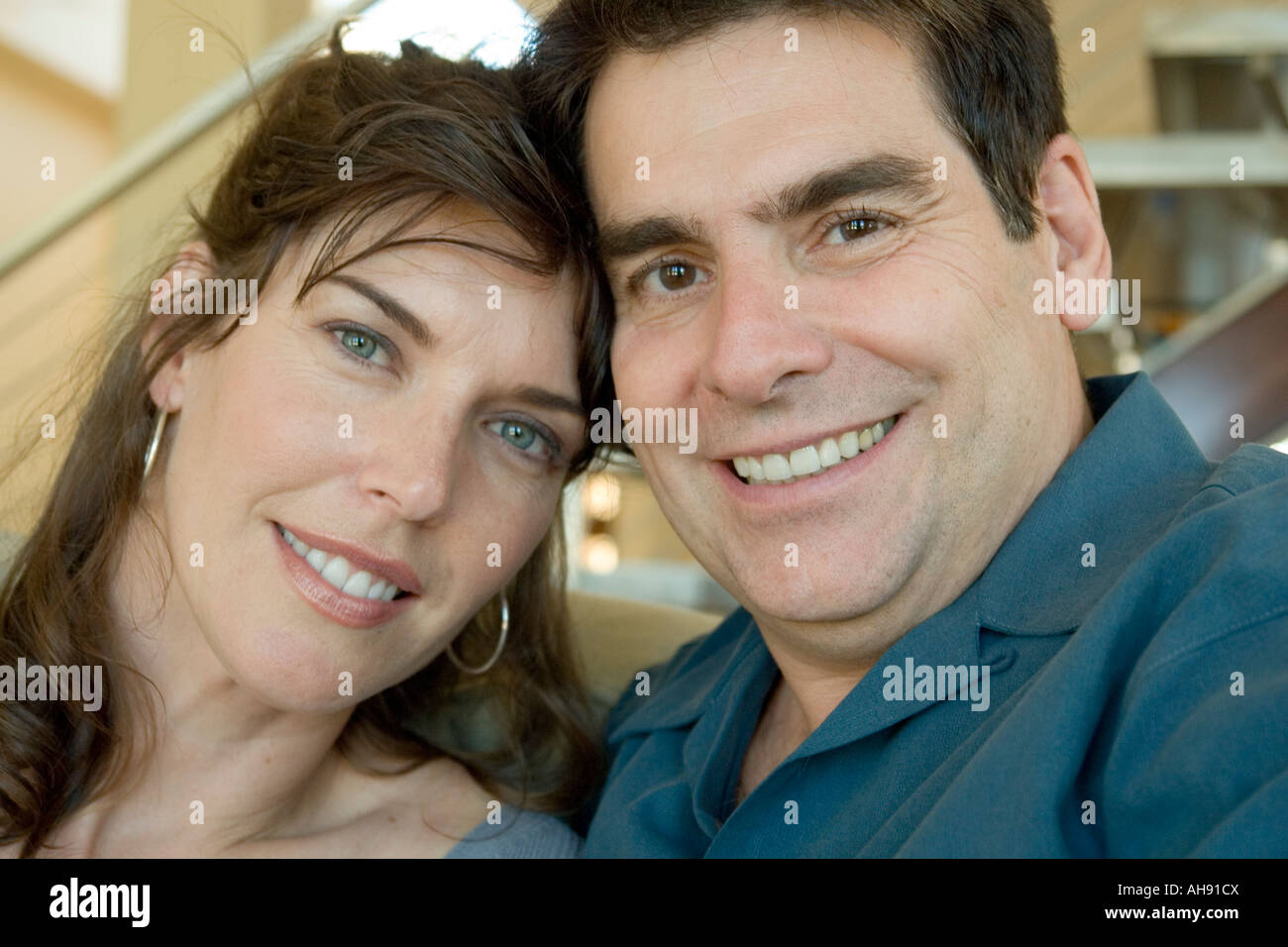Portrait of man and woman Stock Photo - Alamy