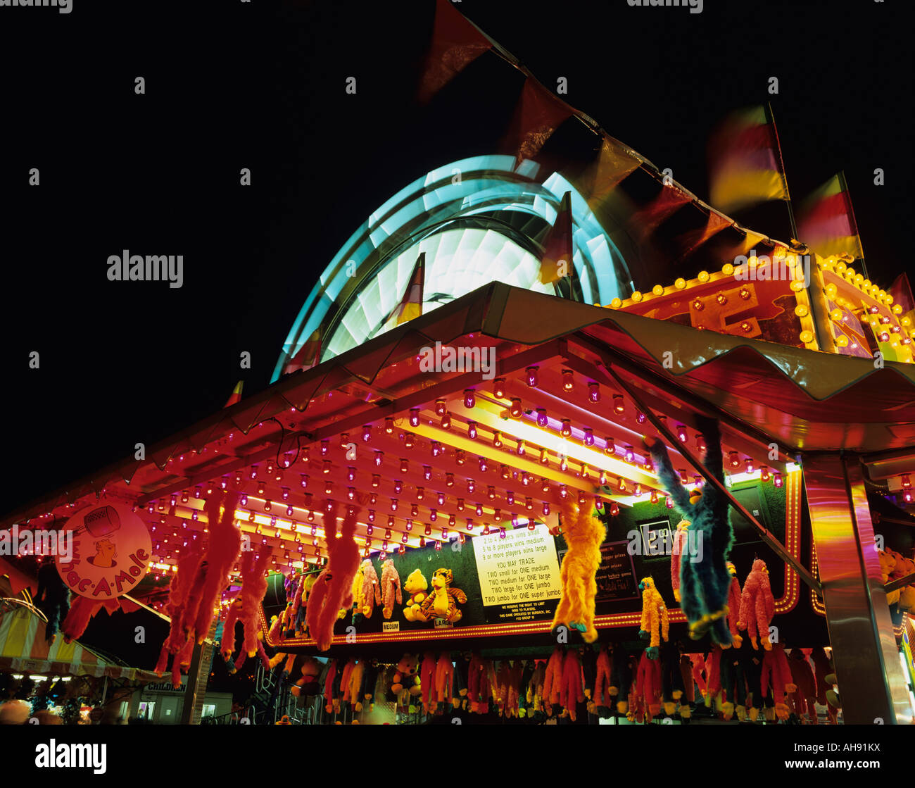 Western Washington State Fair people enjoying the amusement rides and ...