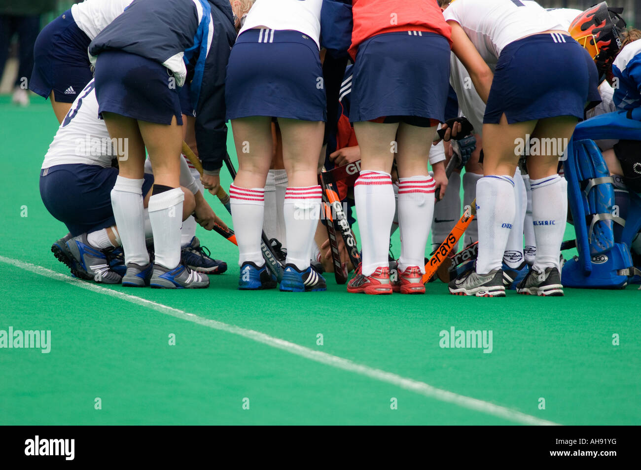 Girls Hockey Match Stock Photo - Alamy