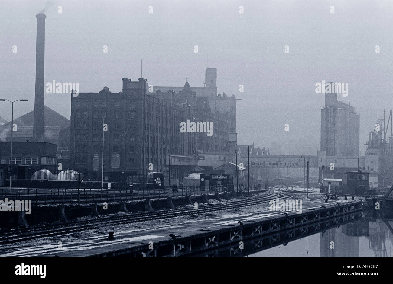 Manchester Docks England Winter 1976 Stock Photo - Alamy