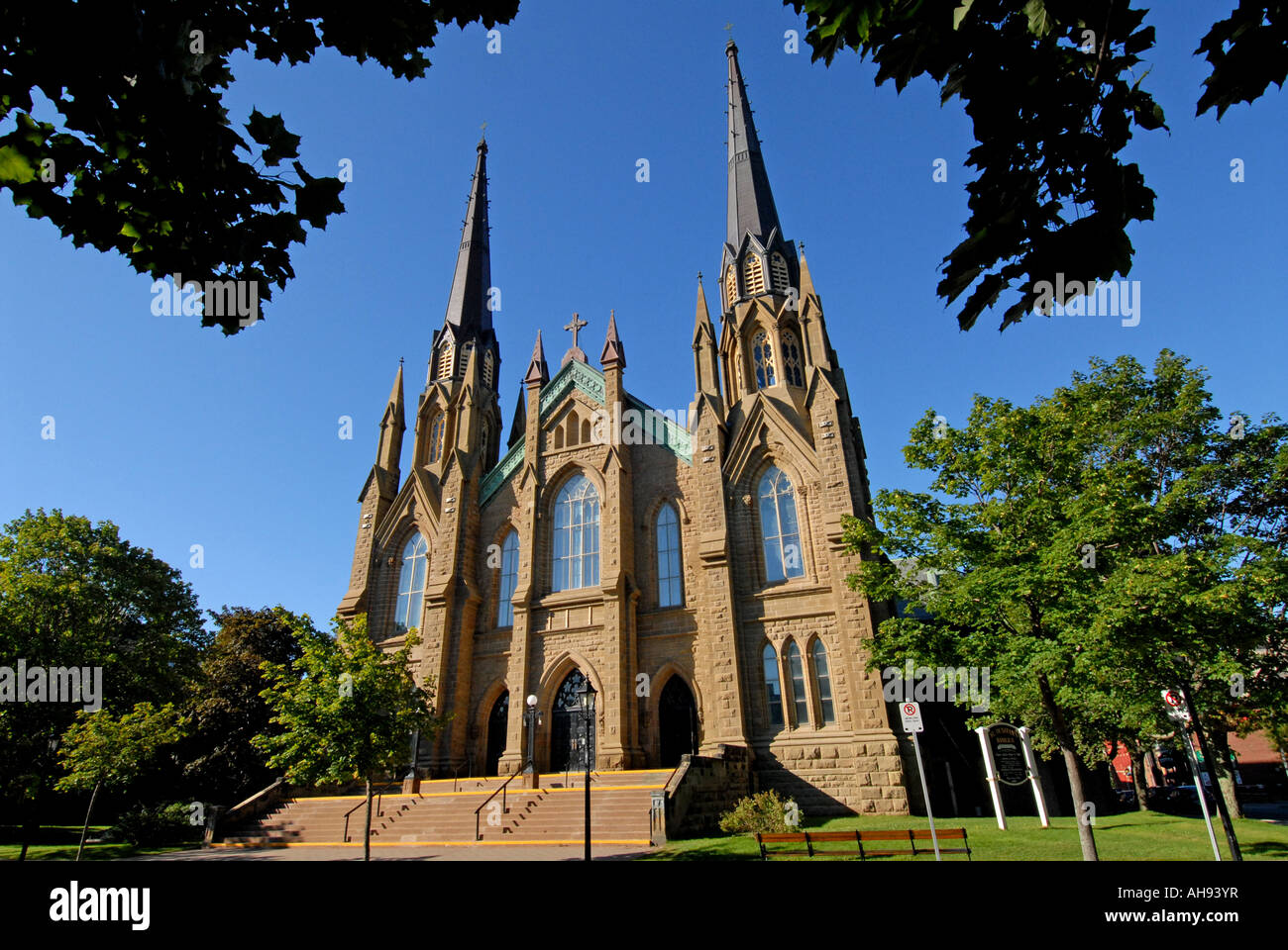 St Dunstans Basilica downtown Charlottetown Prince edward island Stock ...