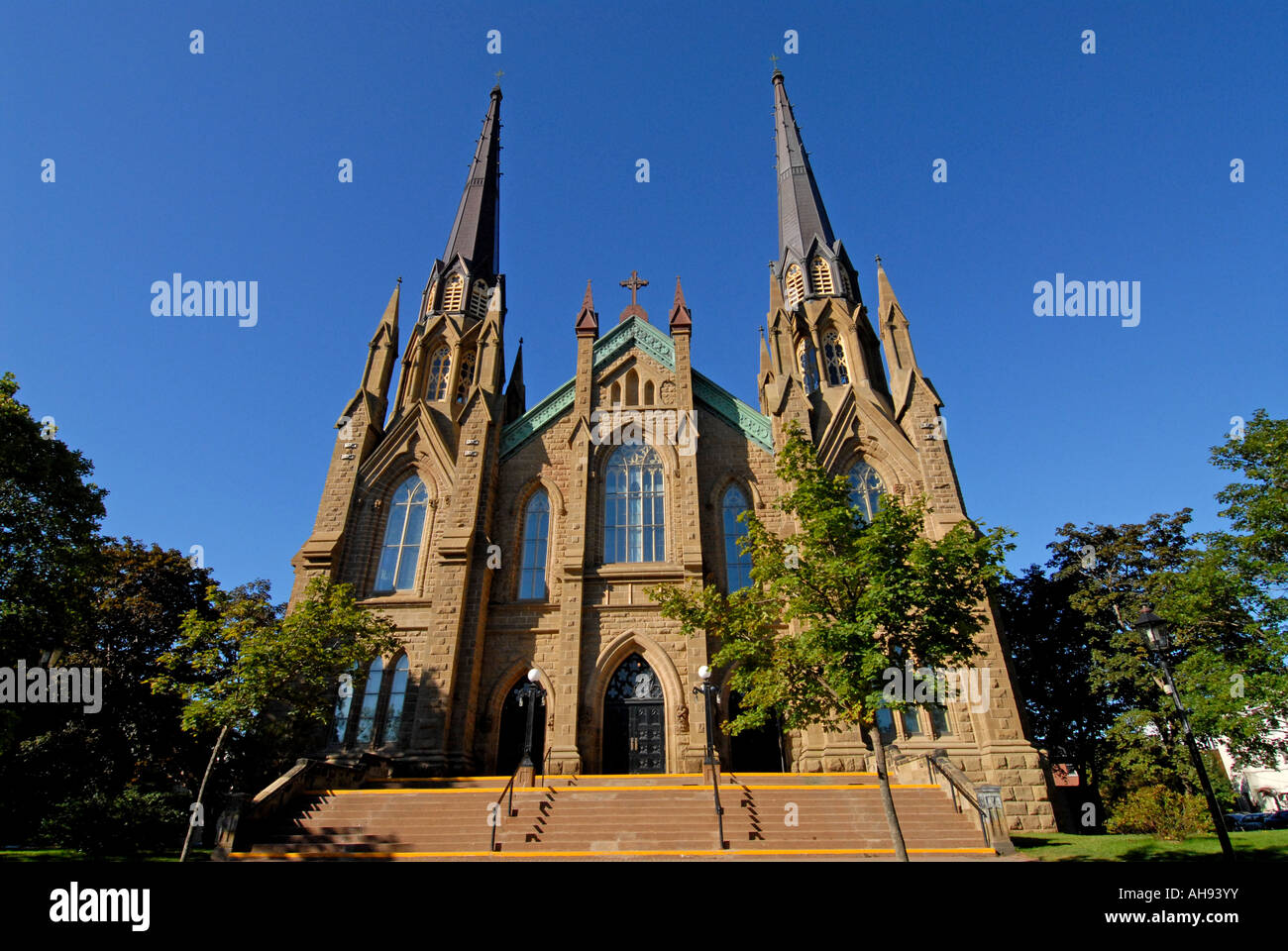 St Dunstans Basilica Charlottetown Prince Edward Island Canada Stock ...
