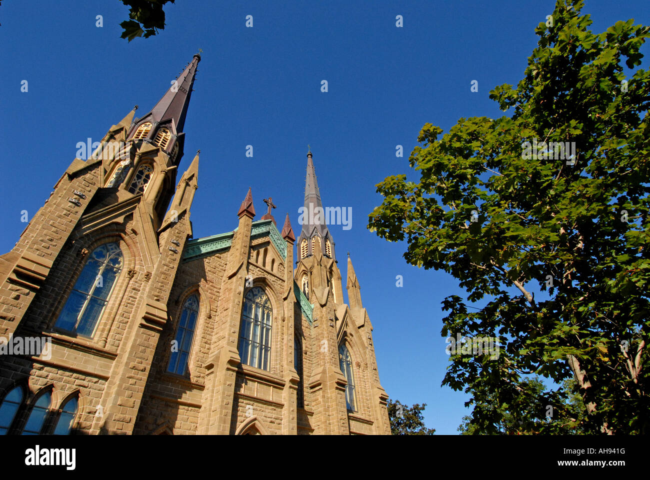 St Dunstans Basilica Charlottetown Prince Edward Island Canada Stock ...