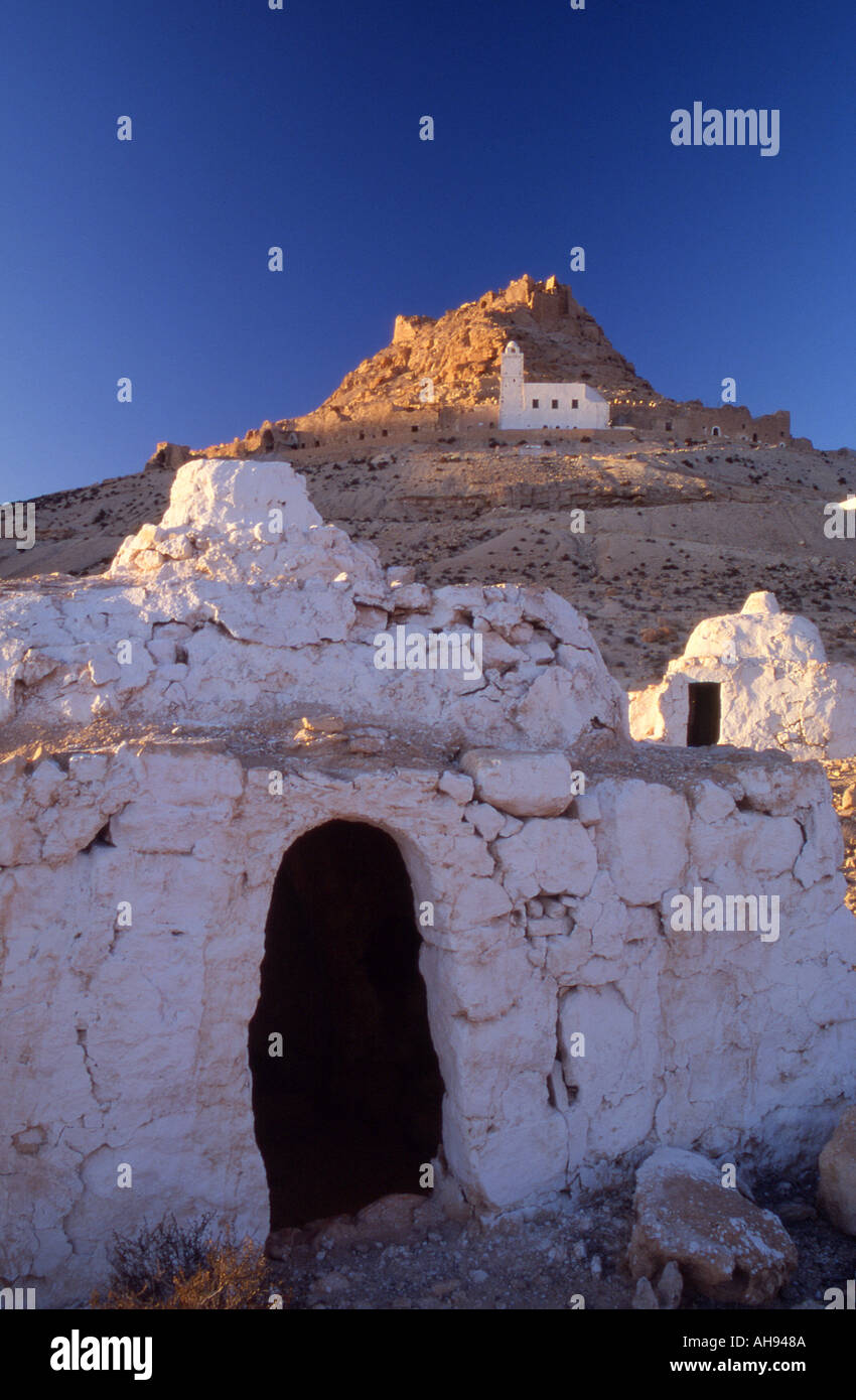 Tunisia Douiret Holy marabout shrines Stock Photo - Alamy