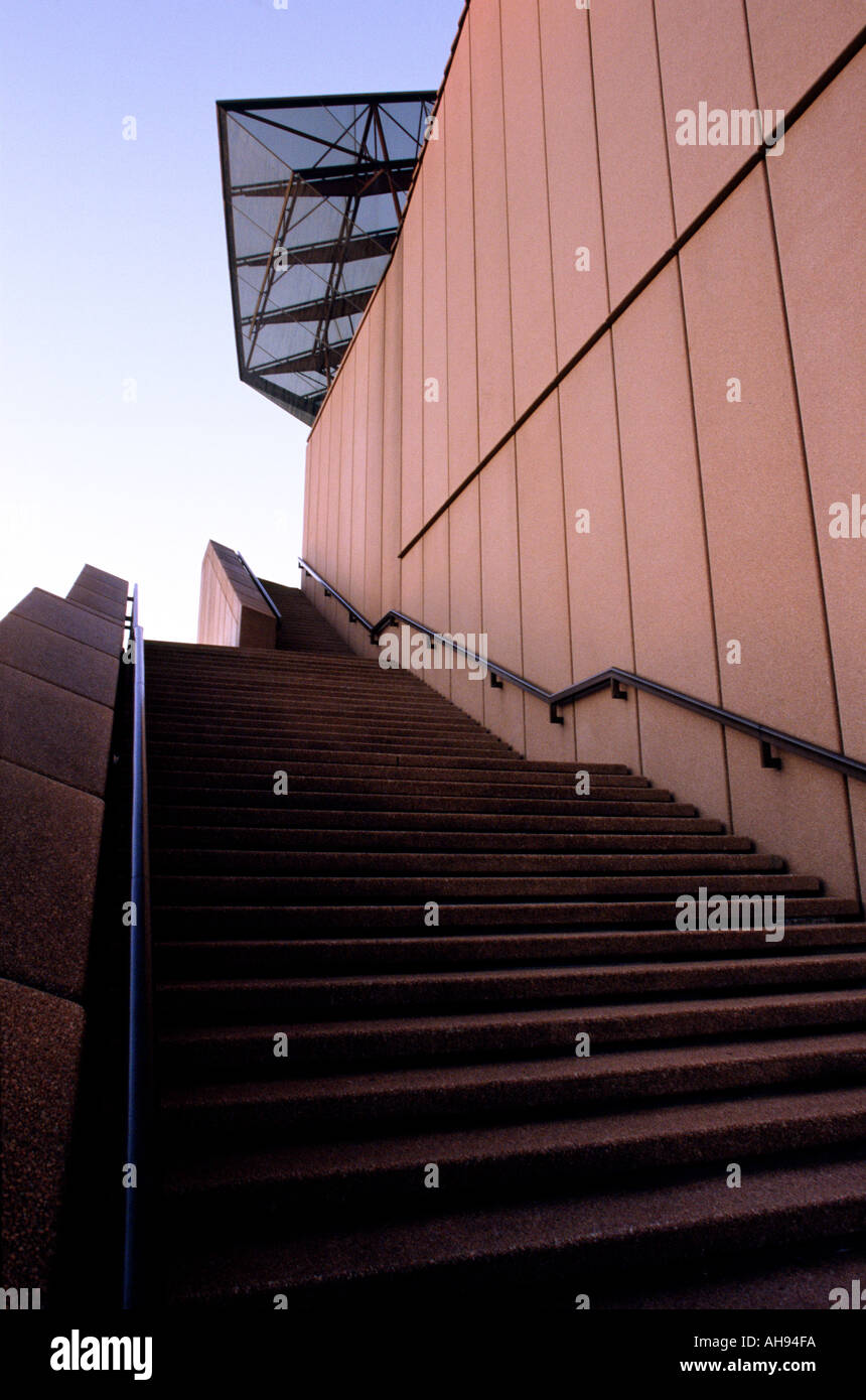 Stair case leading up the side of the Sydney Opera House Stock Photo ...