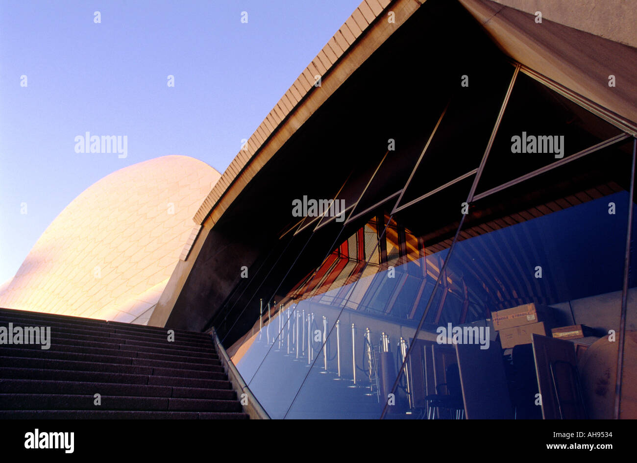 Eastern stair way up to the side of the Sydney Opera House Next to one ...