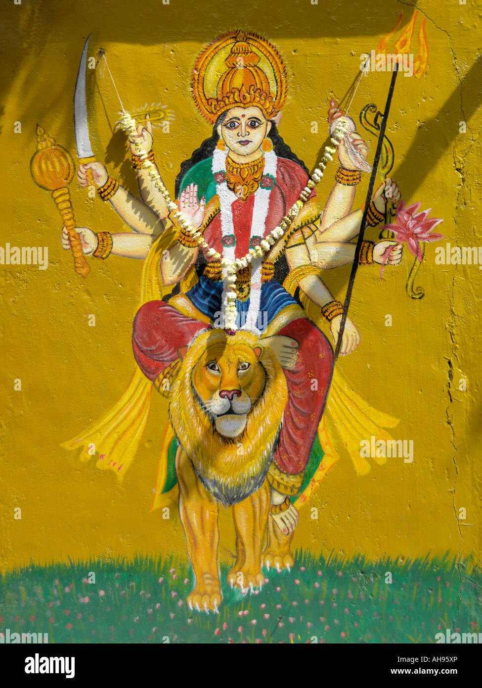 Goddess durga painting hi-res stock photography and images - Alamy