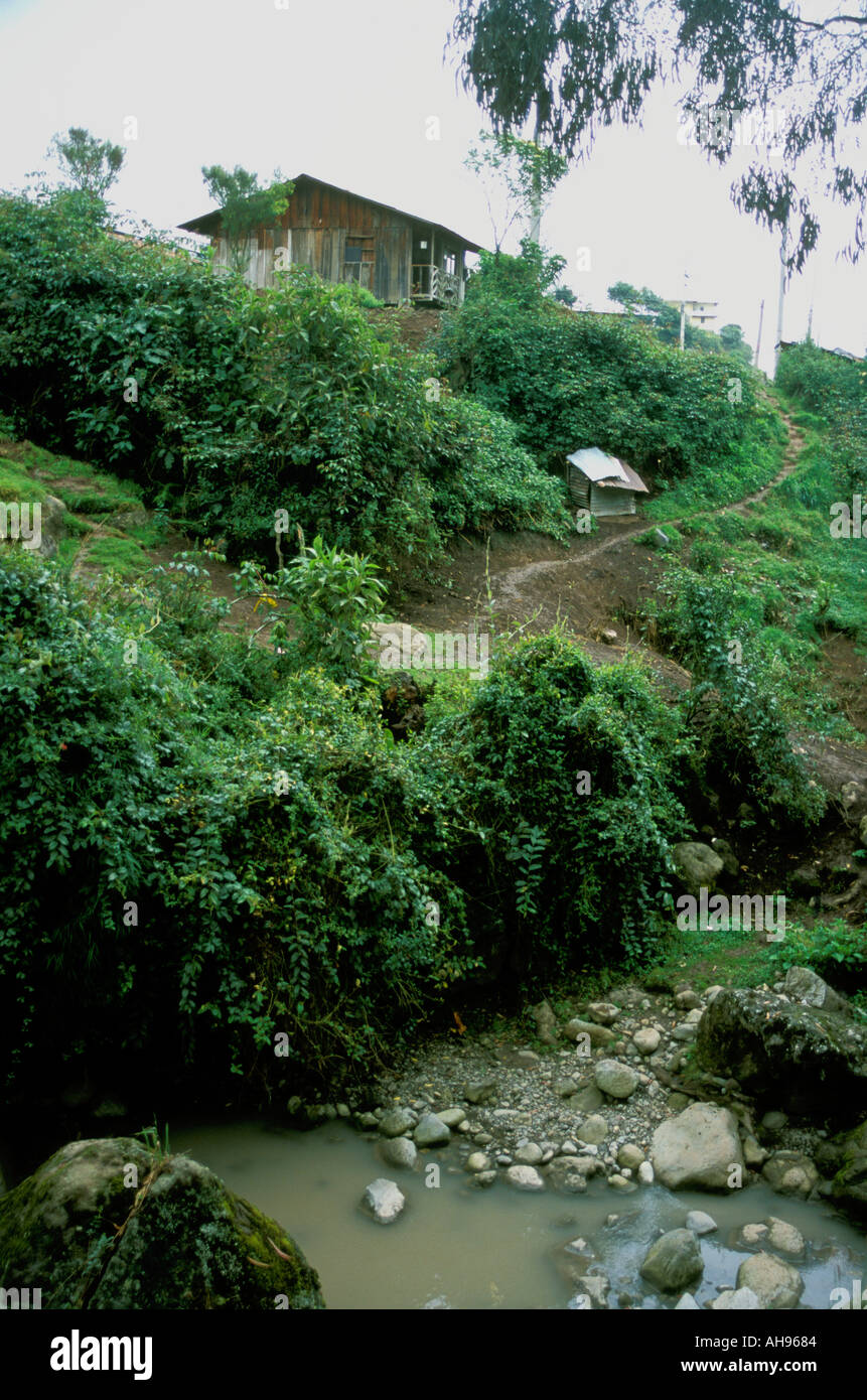 Ecuador village and house Stock Photo - Alamy
