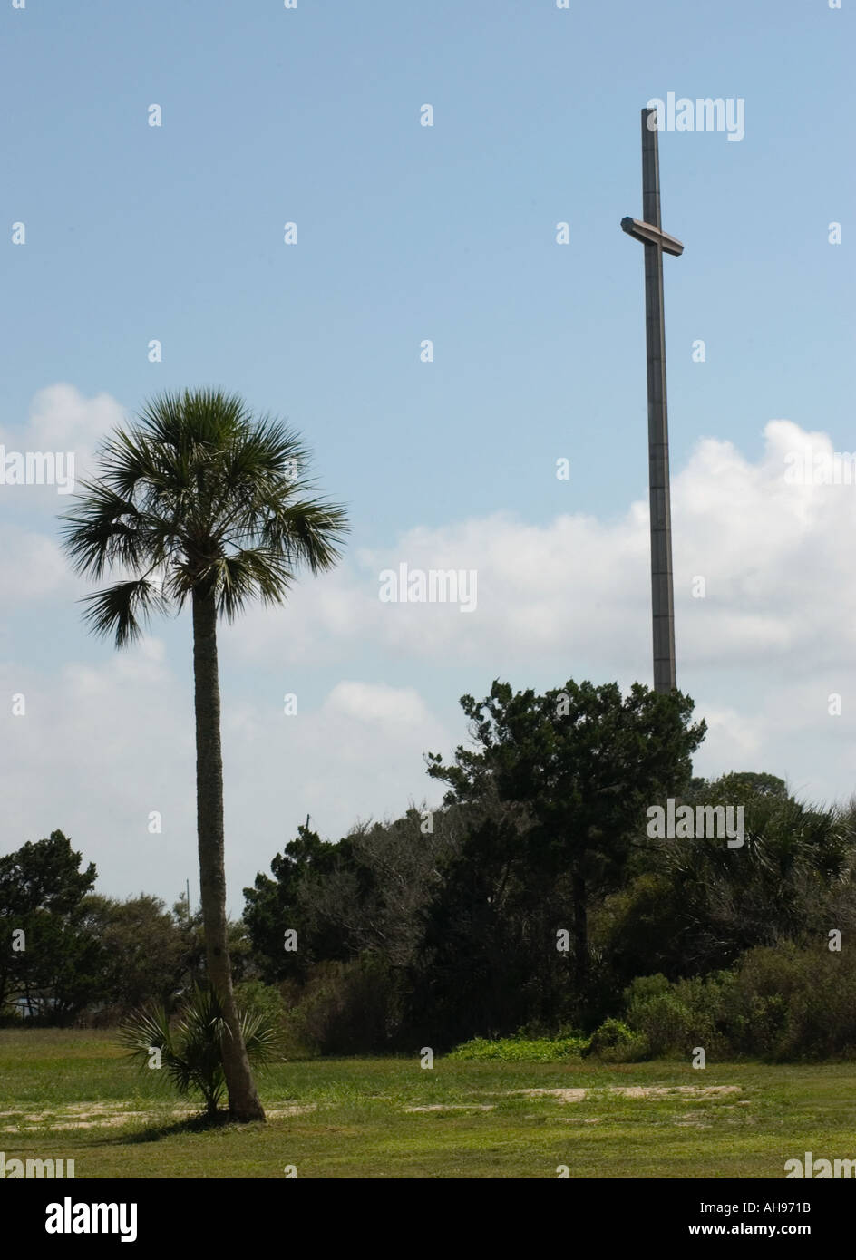 Giant Cross at St Augustine, Florida USA Stock Photo - Alamy