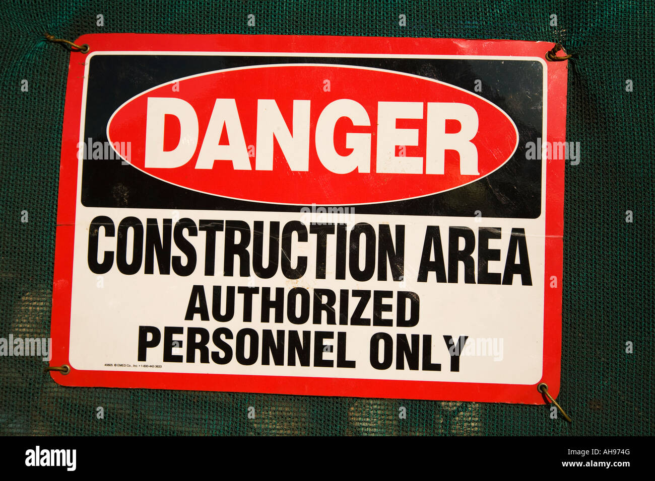 ILLINOIS Chicago Warning sign posted at construction site danger ...