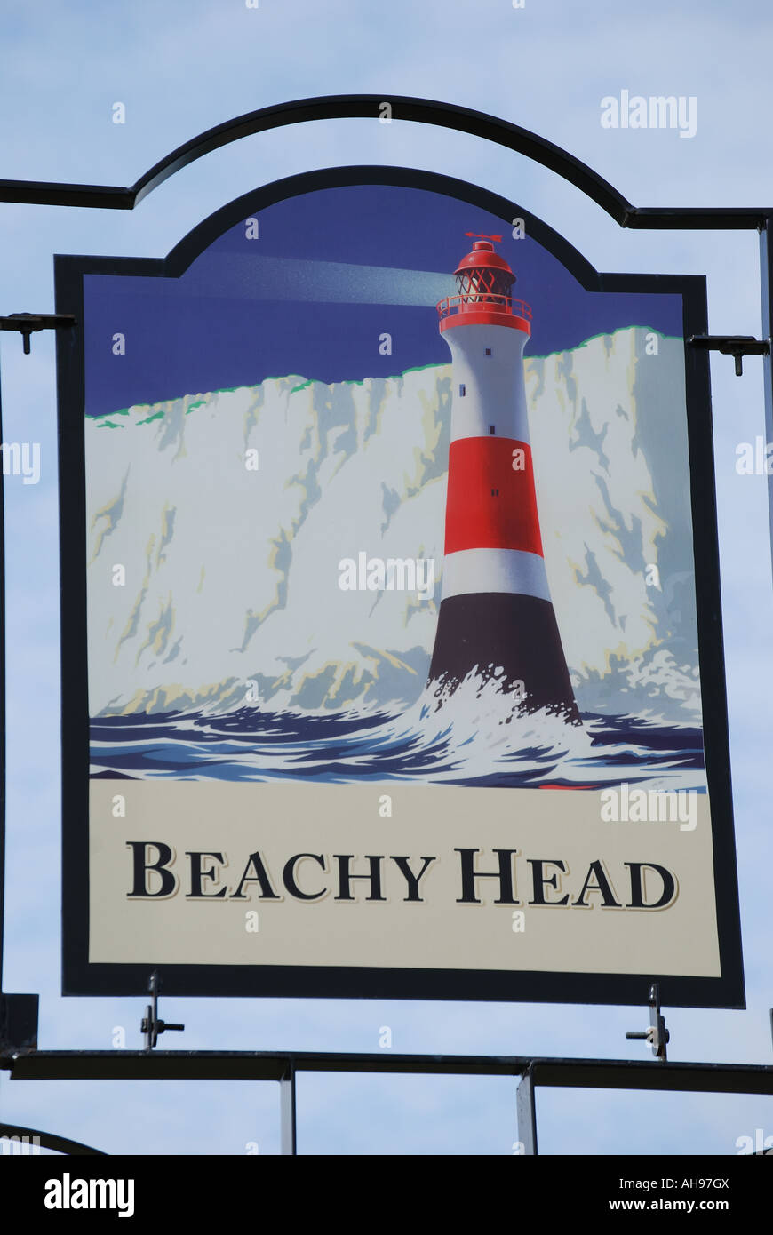 'Beachy Head' Pub sign, Beach Head Road, Beachy Head, East Sussex ...
