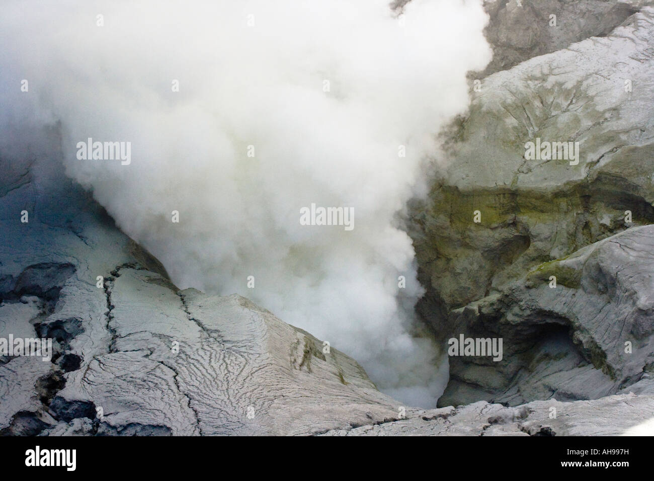 Smoke Erupting from Gunung Bromo or Mount Bromo Java Indonesia Stock ...