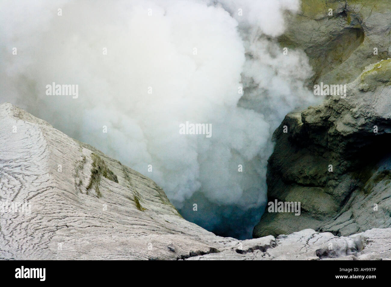 Smoke Erupting from Gunung Bromo or Mount Bromo Java Indonesia Stock ...