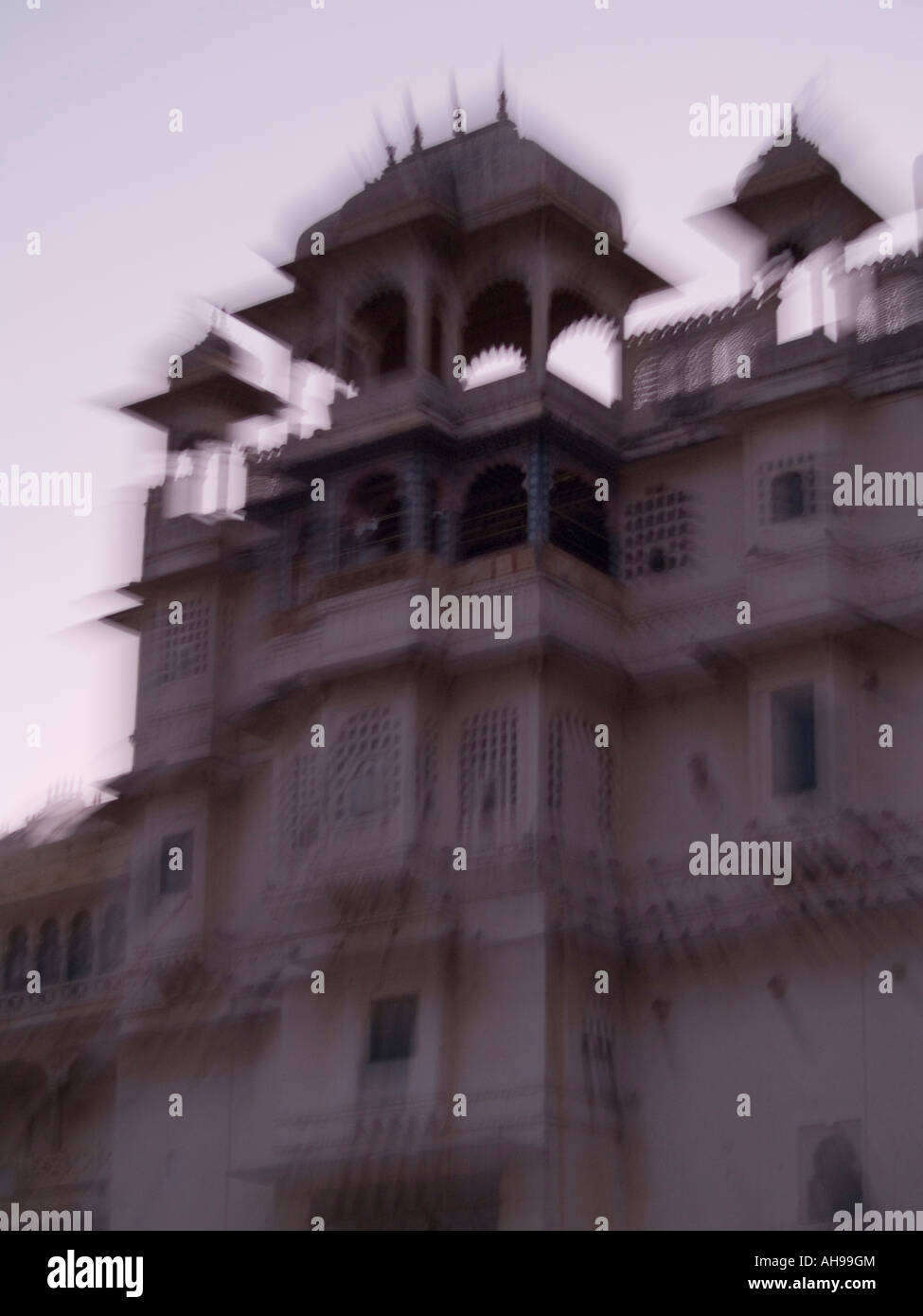 Twilight time exposure view of the City Palace Stock Photo - Alamy