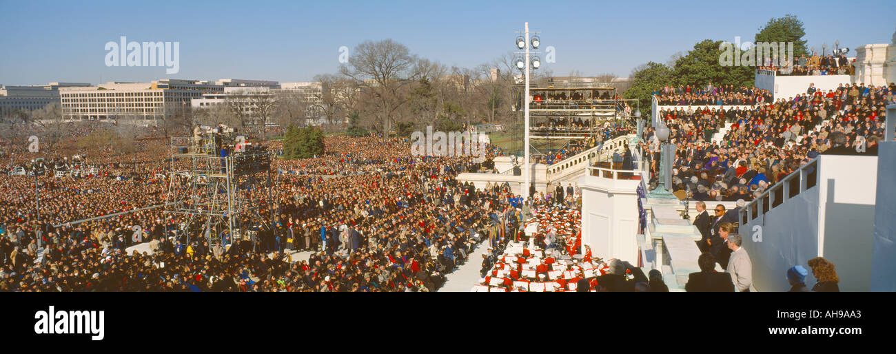 Inauguration of President Bill Clinton Jan 30 1993 Stock Photo - Alamy