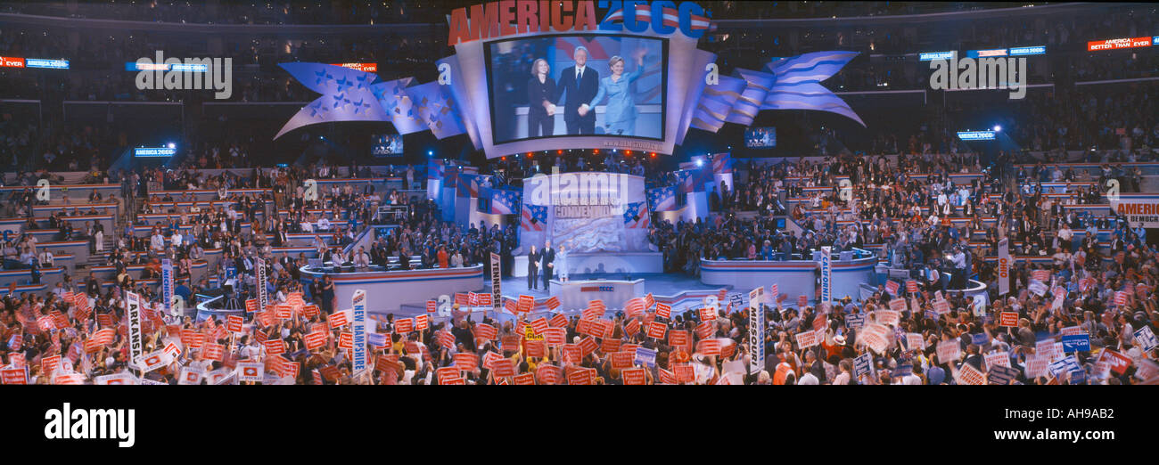 2000 Democratic National Convention Los Angeles California Stock Photo ...