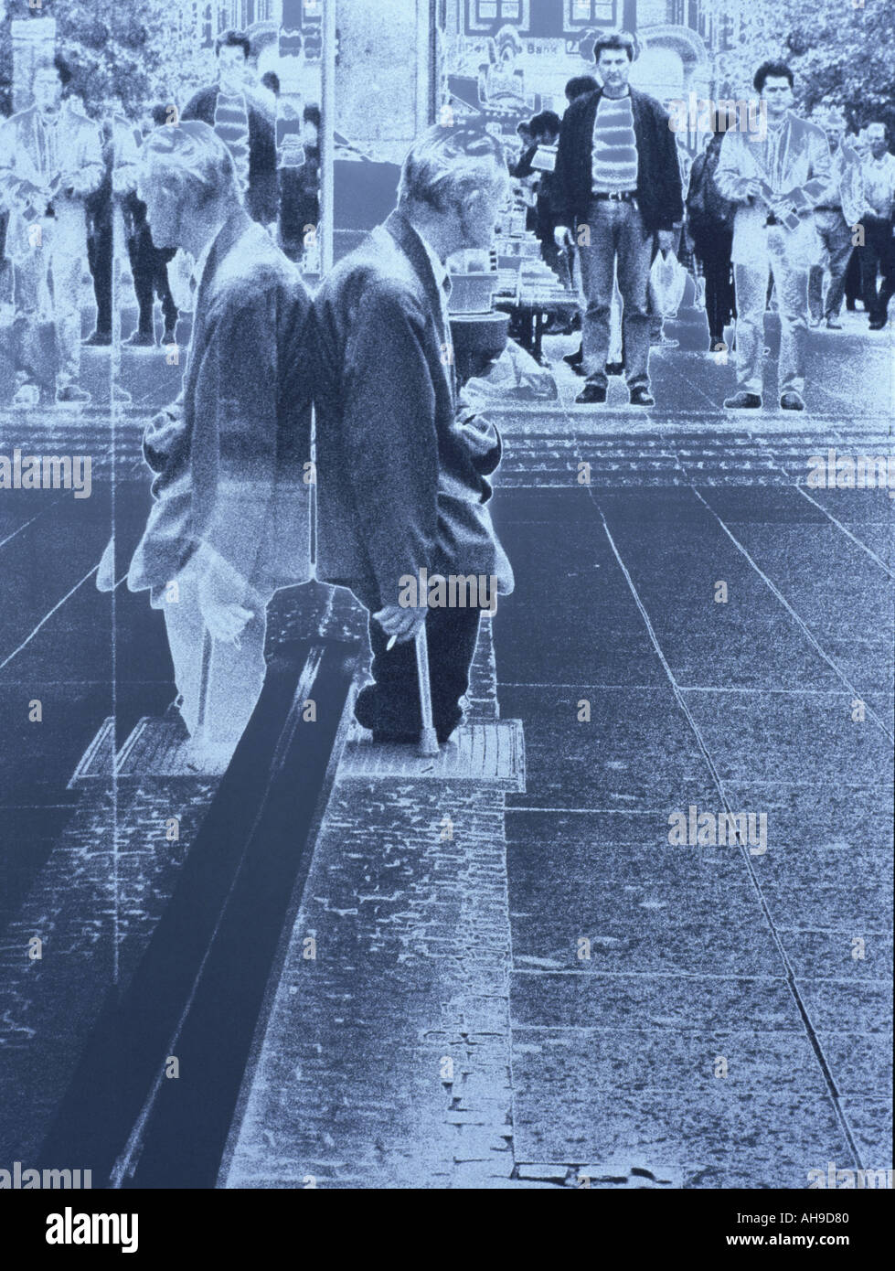 Homeless person begging crowd hi-res stock photography and images - Alamy