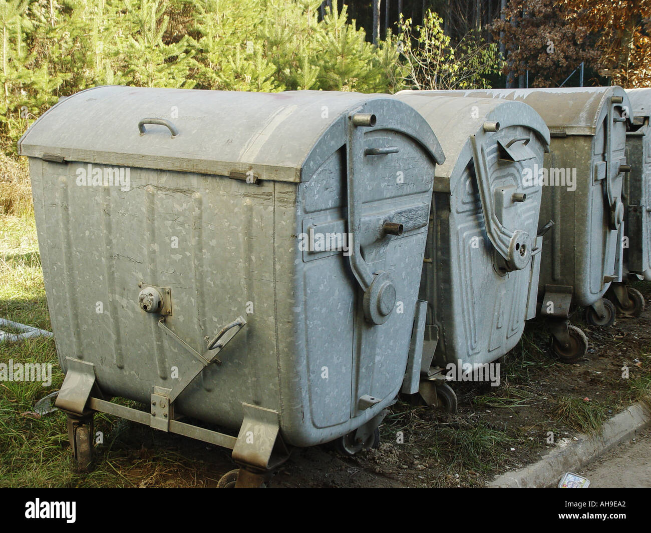 Impressions of a recycling of waste plant and a garbage depot Stock ...