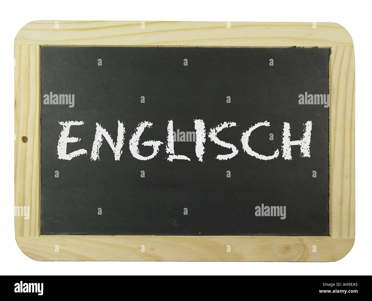 Chalk board with the label English Symbol for school learning and ...