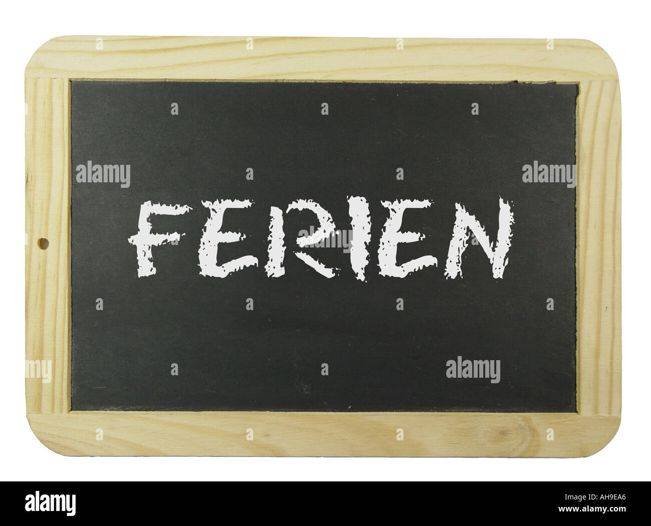 Chalk board with the label holidays Symbol for school learning and ...