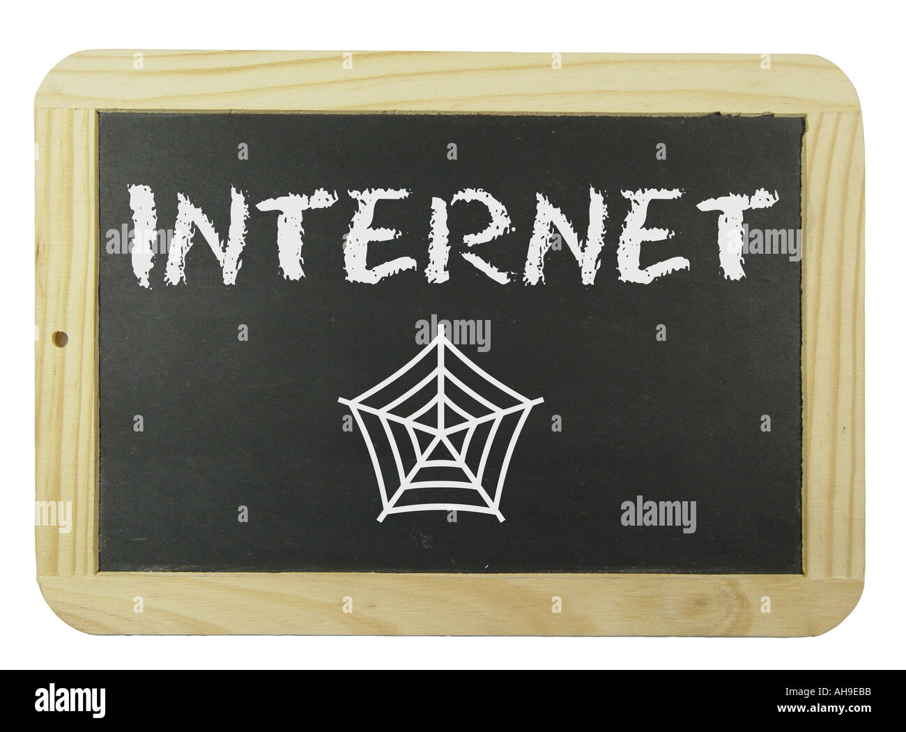 Board with Internet term Symbol picture for electronic learning and ...