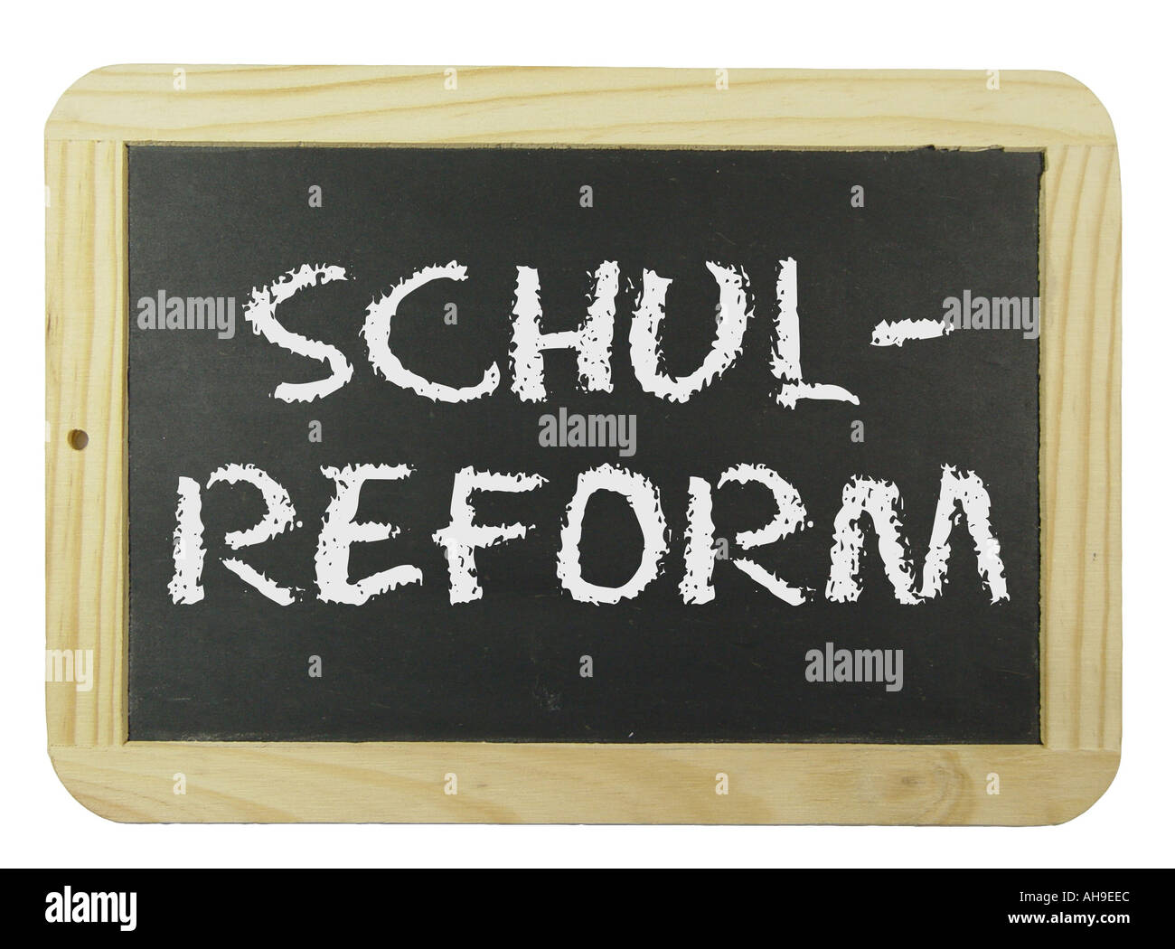 Chalk board with the label school reform Symbol for school learning and ...