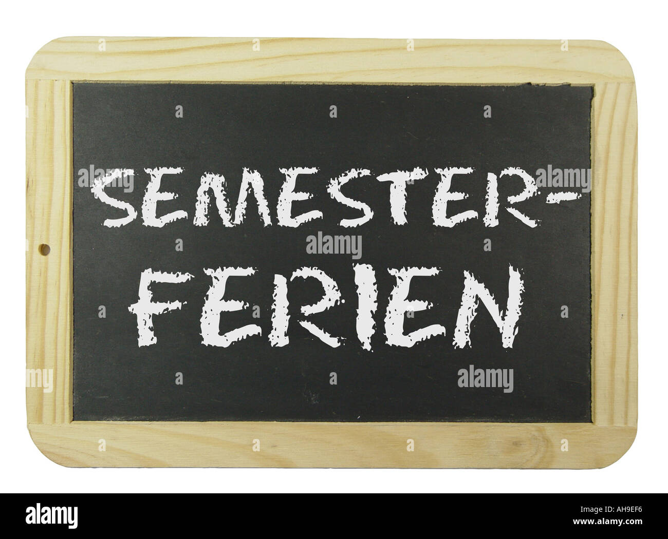 Chalk board with the label vacations Symbol for school learning and ...