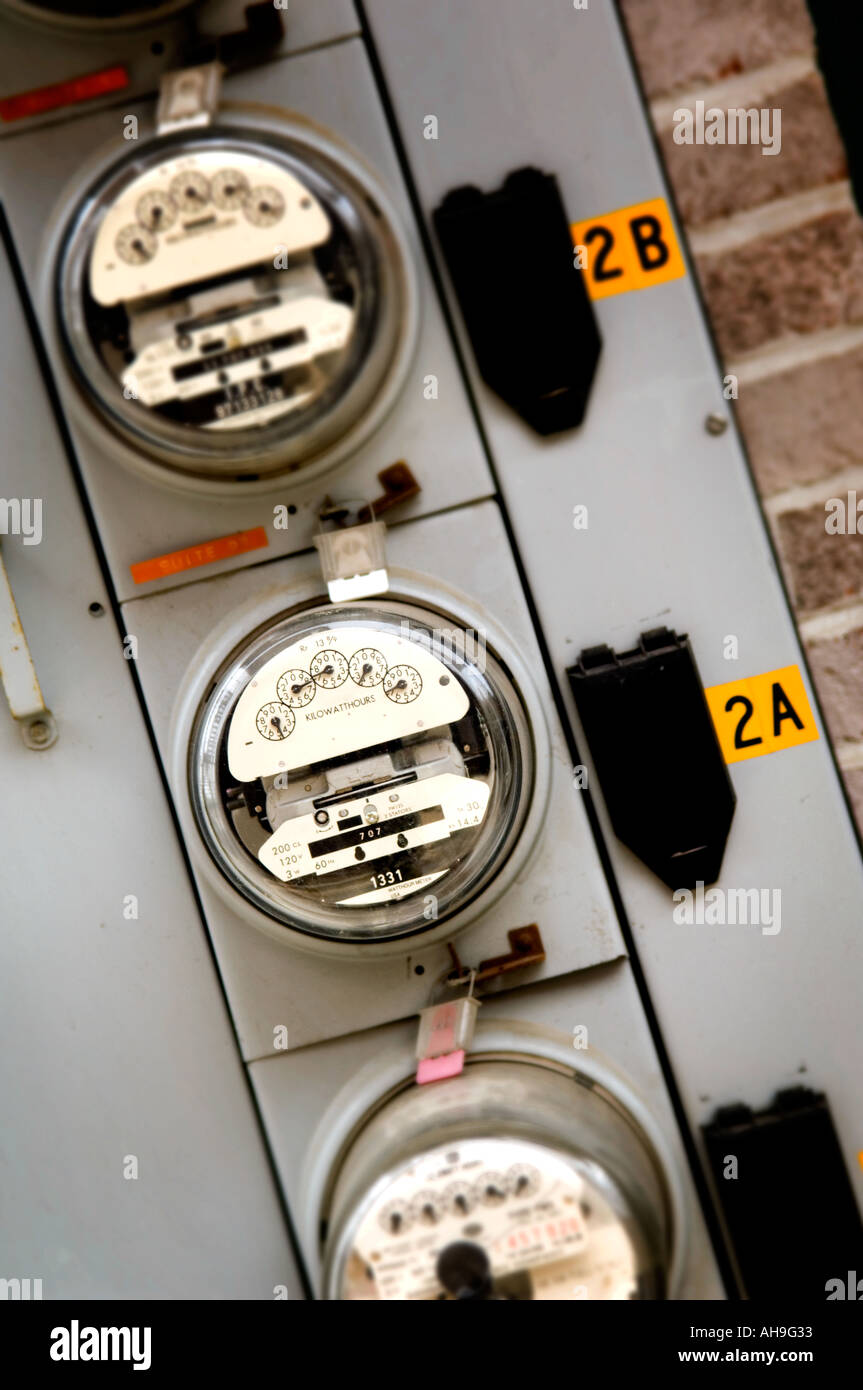 Electric meters hi-res stock photography and images - Alamy