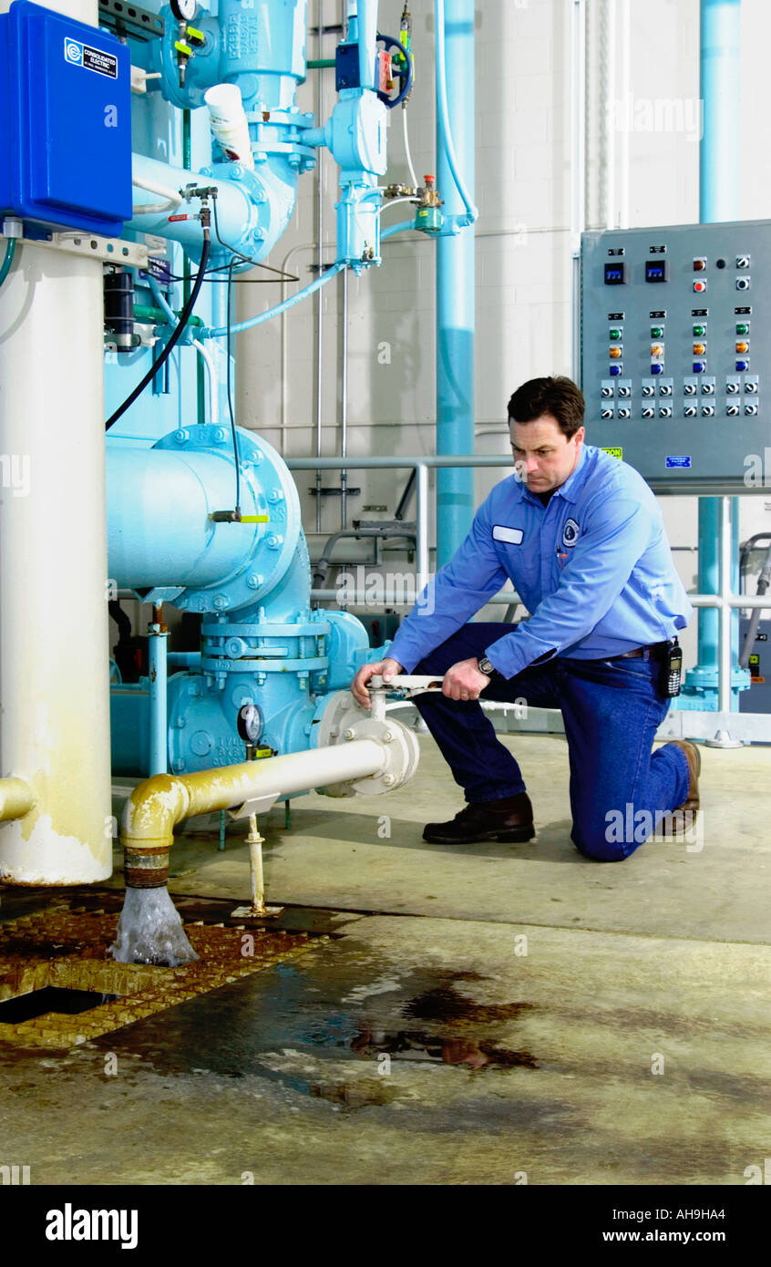 Water Department technician Stock Photo - Alamy